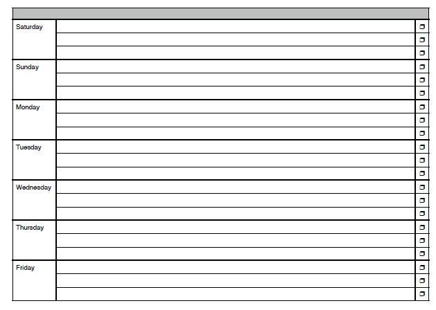  Weekly Work To Do List Template Collection